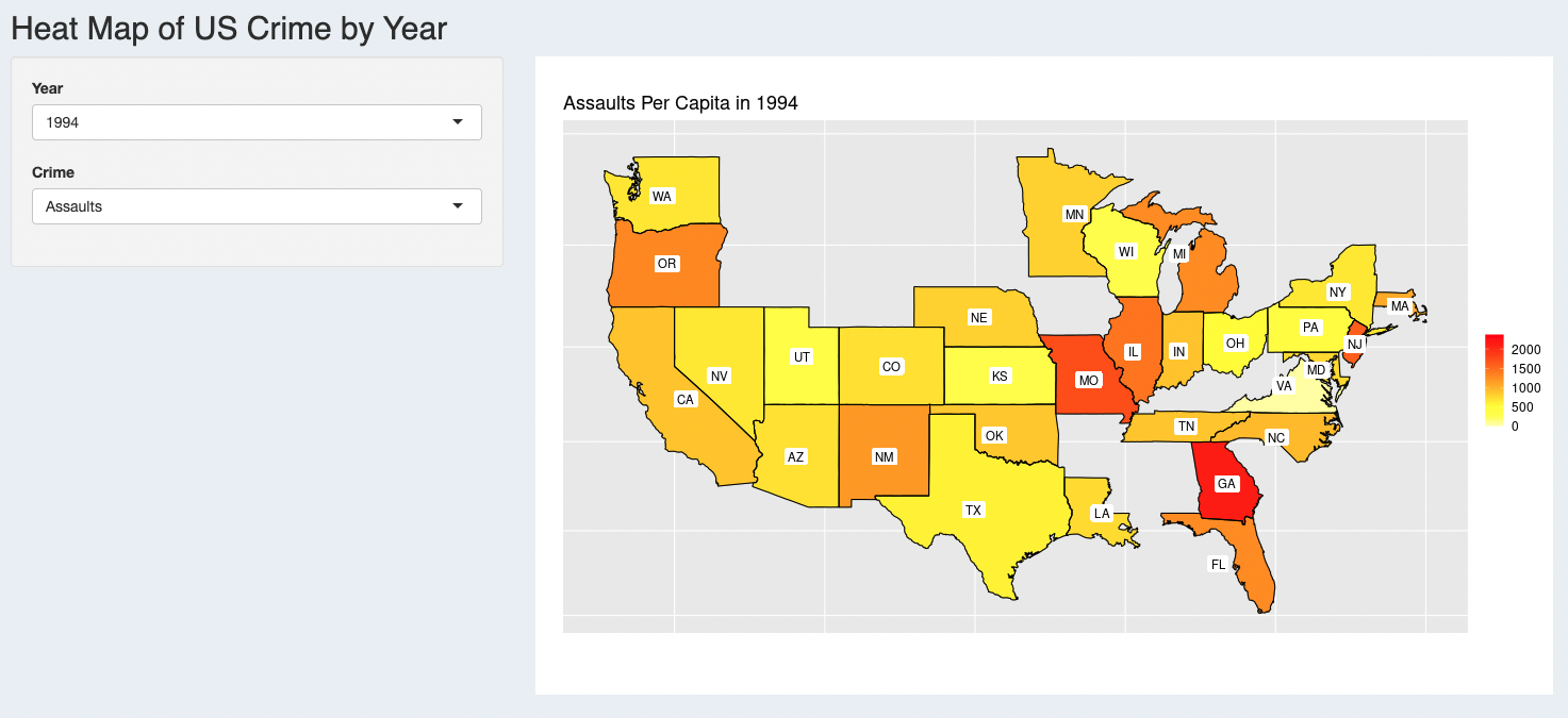 Making US Crime Data Accessible with R Shiny | Data Science Blog